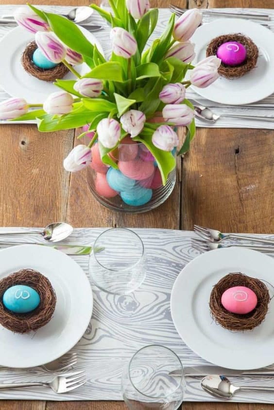 Décoration de table Pâques : 35 idées déco pour impressionner