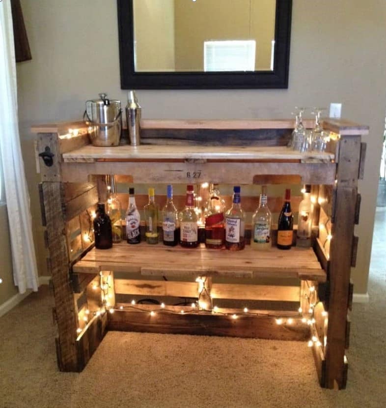 DIY - Bar en palette : 26 idées et photos pour le fabriquer vous même