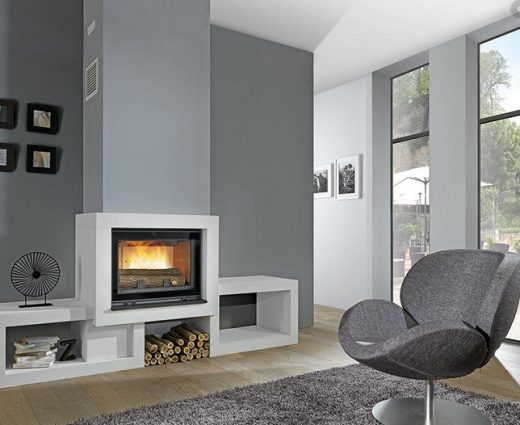 Cheminée Moderne de salon : 50 idées en images pour trouver l'inspiration