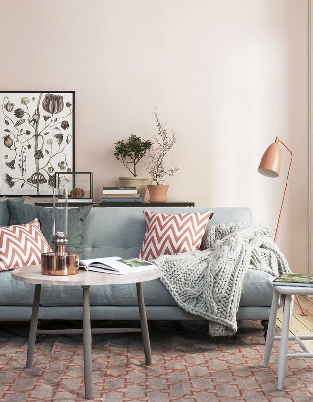 Couleur corail en déco : les 50 meilleures associations de couleurs