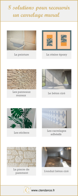 Recouvrir un carrelage mural : 8 conseils et solutions
