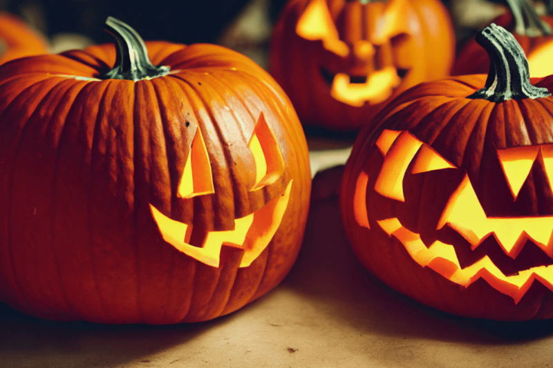 Halloween dans le jardin : Créer une décoration avec des courges, c'est ...